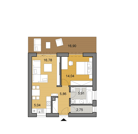 Projekty domů - Půdorysy | DJS Architecture